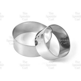 3pcs Round Stainless Mousse Ring Molder Cutter Baking 3/4/5 inches ...