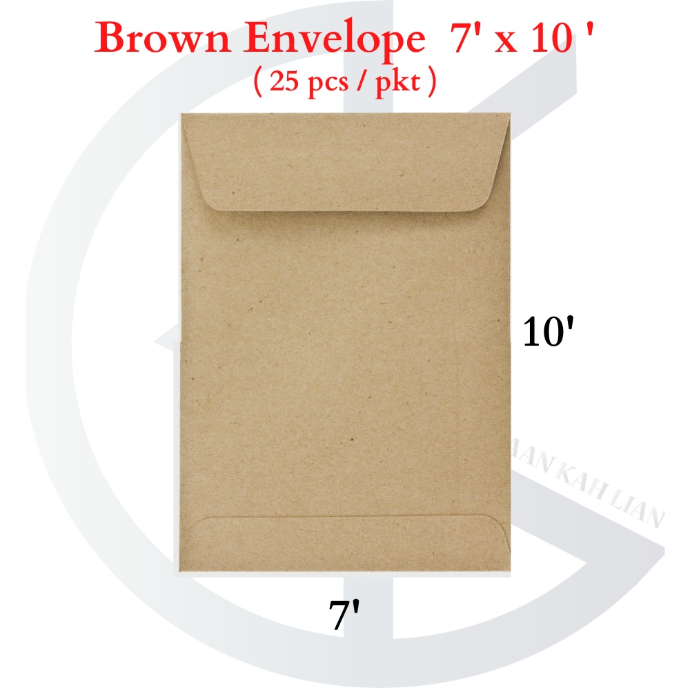 Brown Manila Envelope 25 pcs per pkt Size A5 / A4 | Shopee Philippines