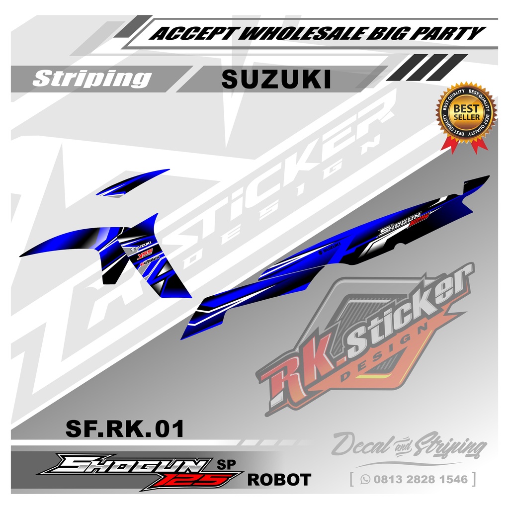 Shogun 125 SP Striping Sticker - SHOGUN 125 SP Variation Striping ...