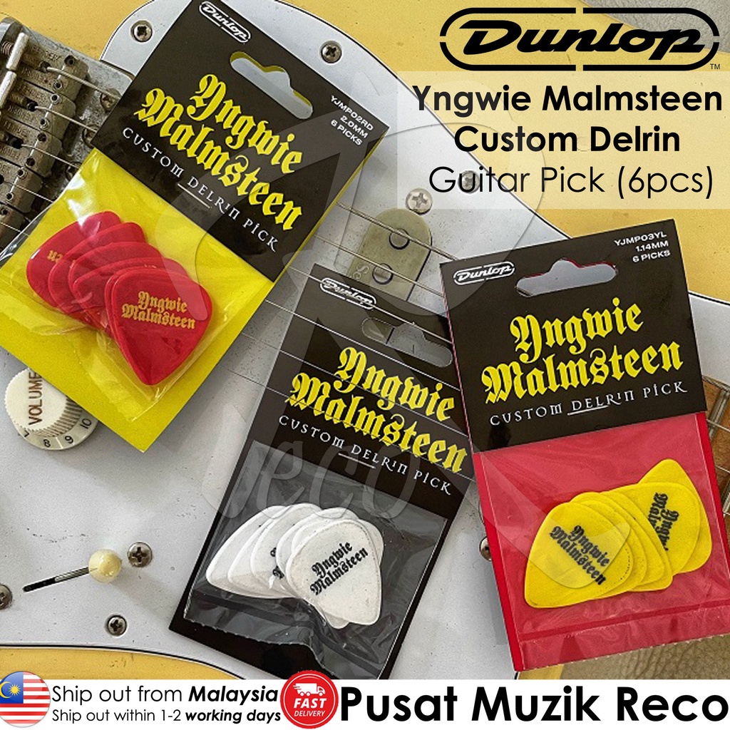 Dunlop YJMP01WH YJMP02RD YJMP03YL YNGWIE Malmsteen Custom Delrin YJM ...