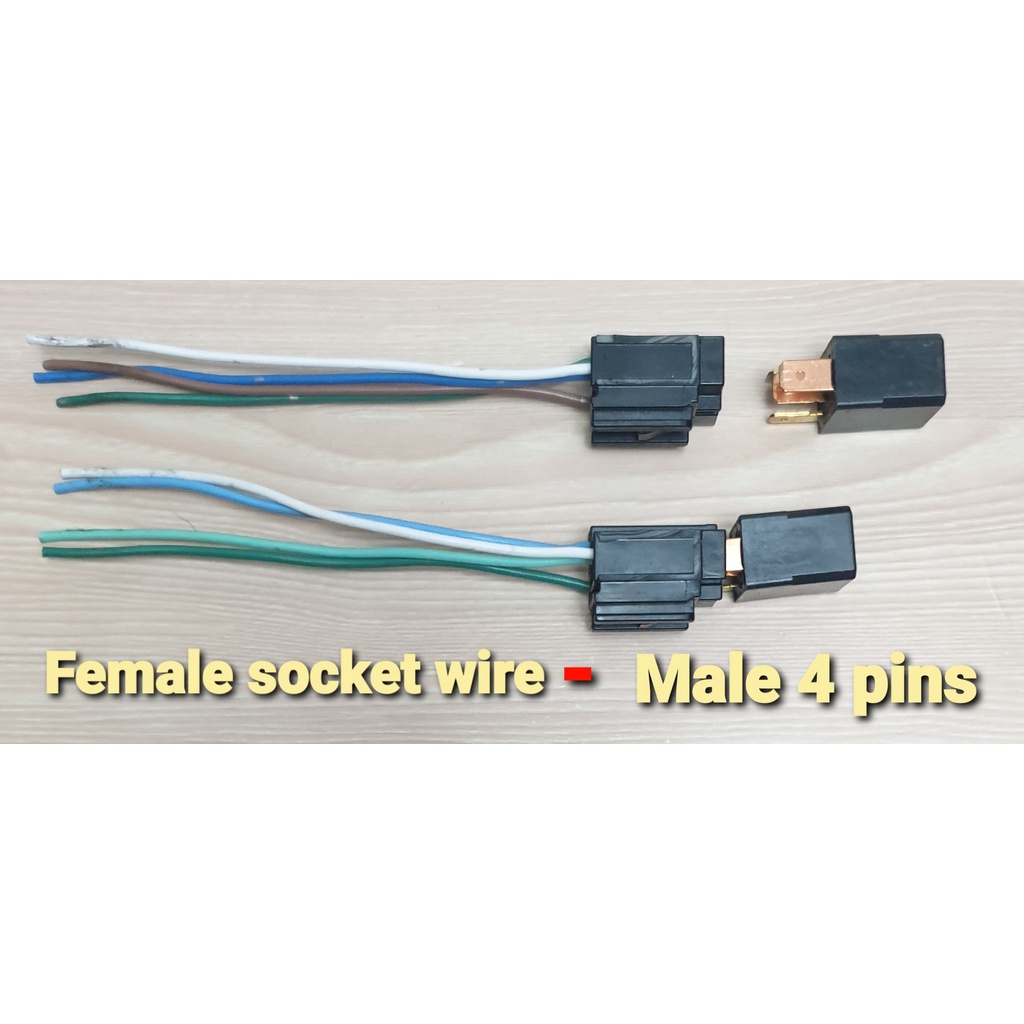 Motorcycle Wire Socket Female- 4 Pins Terminal Relay - NAIS Brand-Japan ...