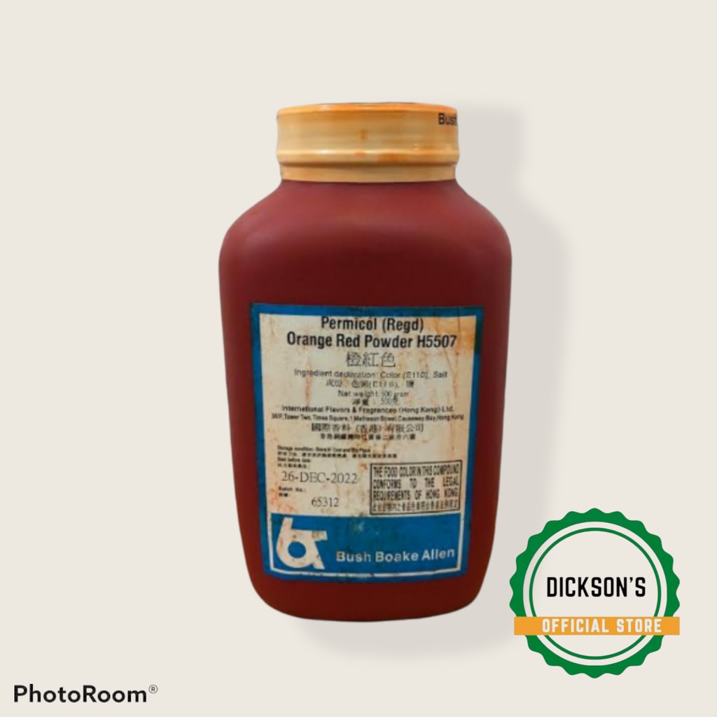 Permicol Red Orange Food Color 500g | Shopee Philippines