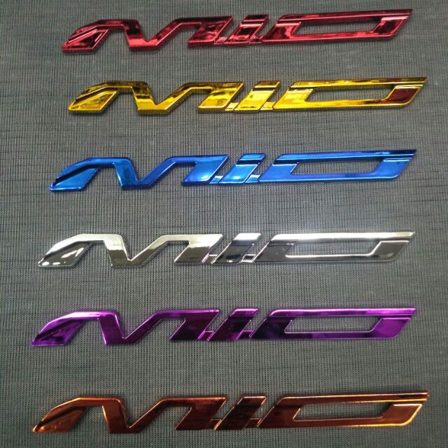 Mio Emblem 3M Stiker chrome mio logo acrylic | Shopee Philippines