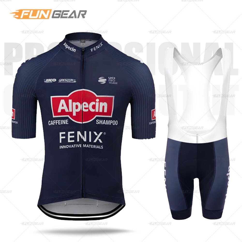 New Cycling Clothing Men Team Jersey Set Short Sleeve Maglia Alpecin ...