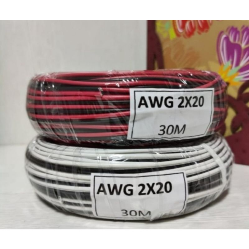 Cable 2x20 AWG (1 Roll 30 Meters Long) | Shopee Philippines