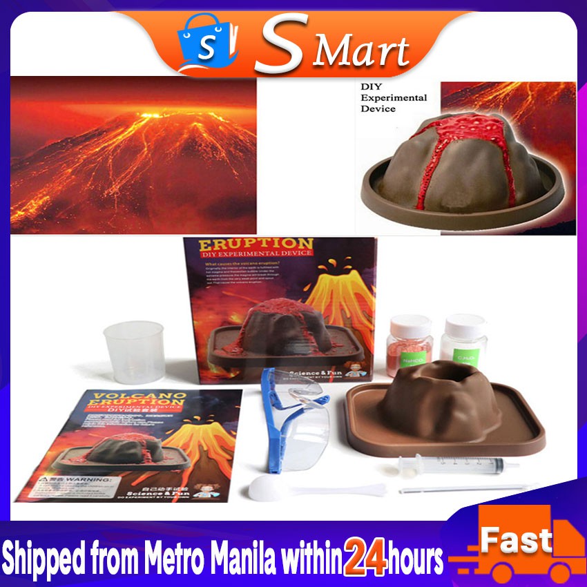 DIY Volcano Eruption Physical Chemical Experiment Kit Science Exploring ...