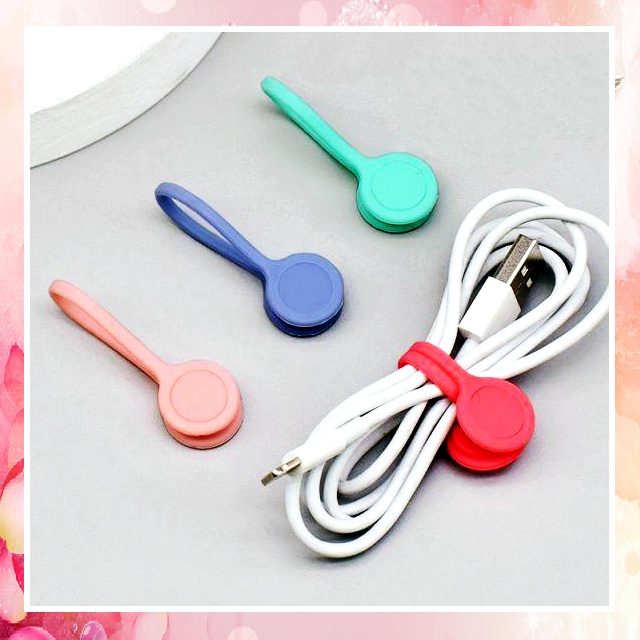 Straps Keeper Bands Magnetic USB Charger Earphone Organizer Silicone ...