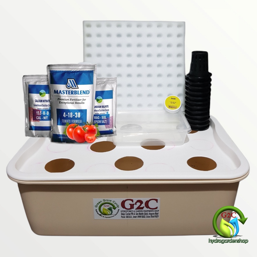 Hydroponics Starter kit (Kratky method) 8holes (Beige color) | Shopee ...