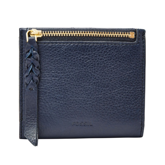 Fossil Wallet Rfid Mini Wallet Multi Navy New Original Wallet | Shopee ...