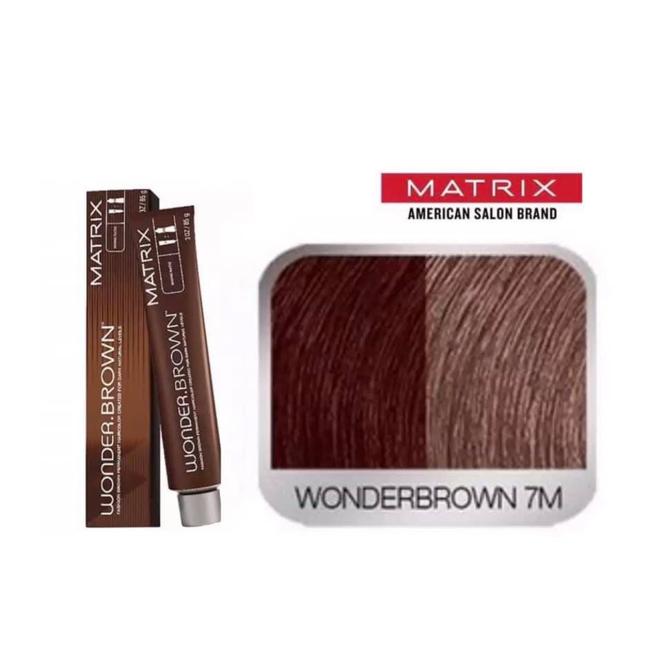 [With Freebie] Matrix Wonder Brown Hair Color 7M (90g) | Shopee Philippines