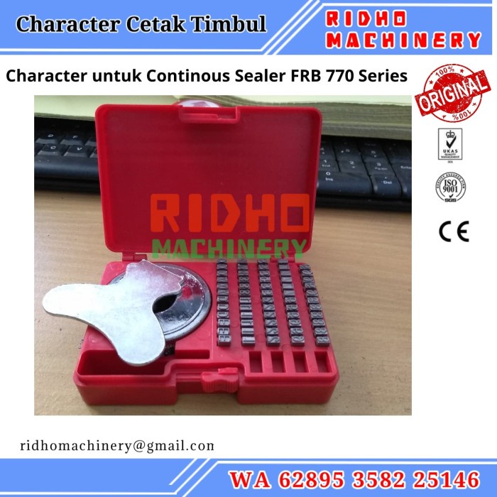 MESIN Character NUMBER LETTER CONTINUOUS MACHINE BAND SEALER FRB 770 ...