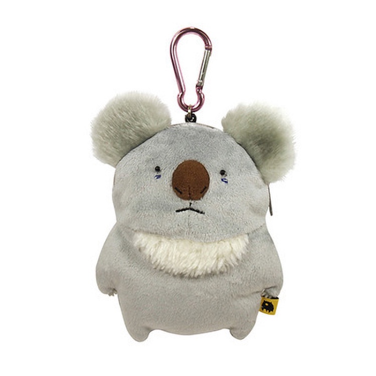 Korean Cartoon Animal Wombat Family Keychain Cute Coin Purse Plush Toy ...