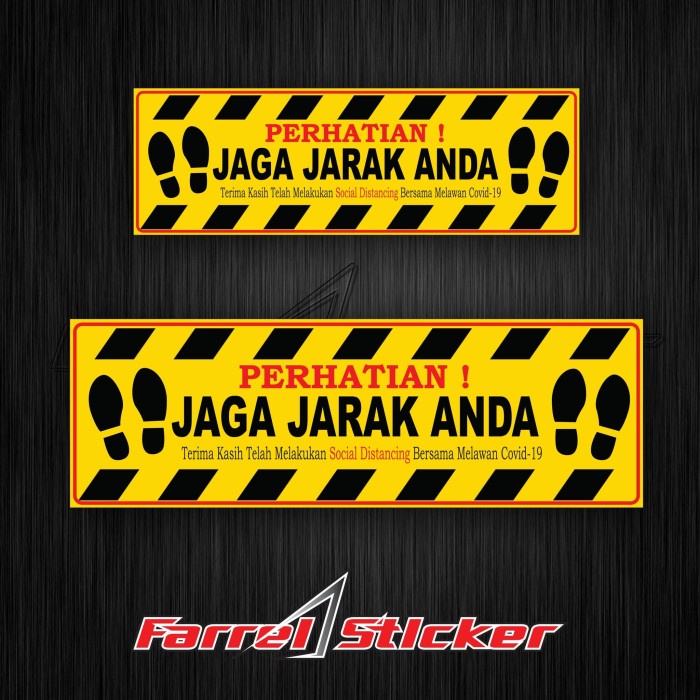 Disc!! Sticker Keep Distance Social Distancing Sticker | Shopee Philippines