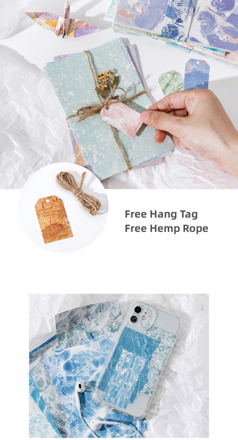 Panda Online 30PCS Collection Of Microlight Series Retro Material Paper ...