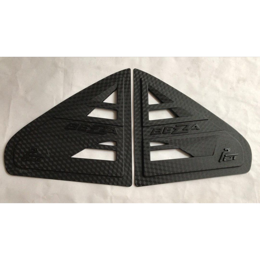 Perodua Bezza Rear Side Triangle 3D Window Cover Carbon | Shopee ...