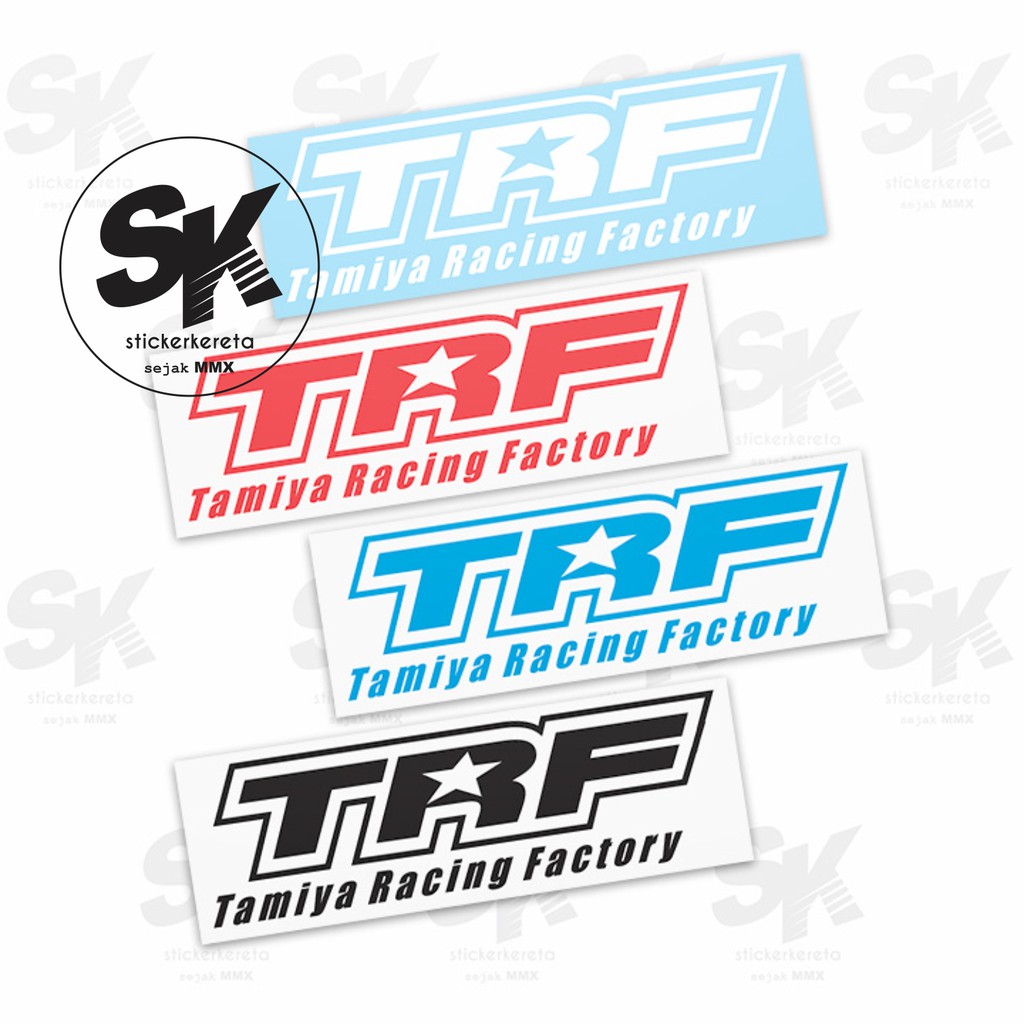TRF Tamiya Racing Factory Logo Sticker Vinyl | Shopee Philippines