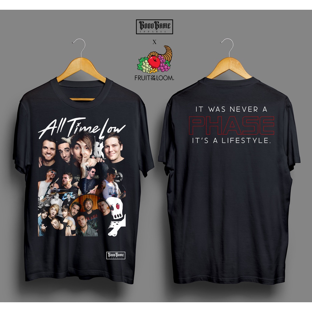 Relaxed Fit Fruit of the Loom BOOTLEG ARTIST T-shirt All Time Low ...