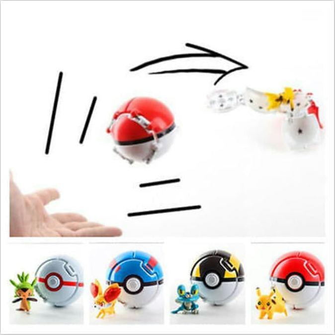 Pokemon pokeball figure/Throwing pokemon Ball/Economical pokeball ...