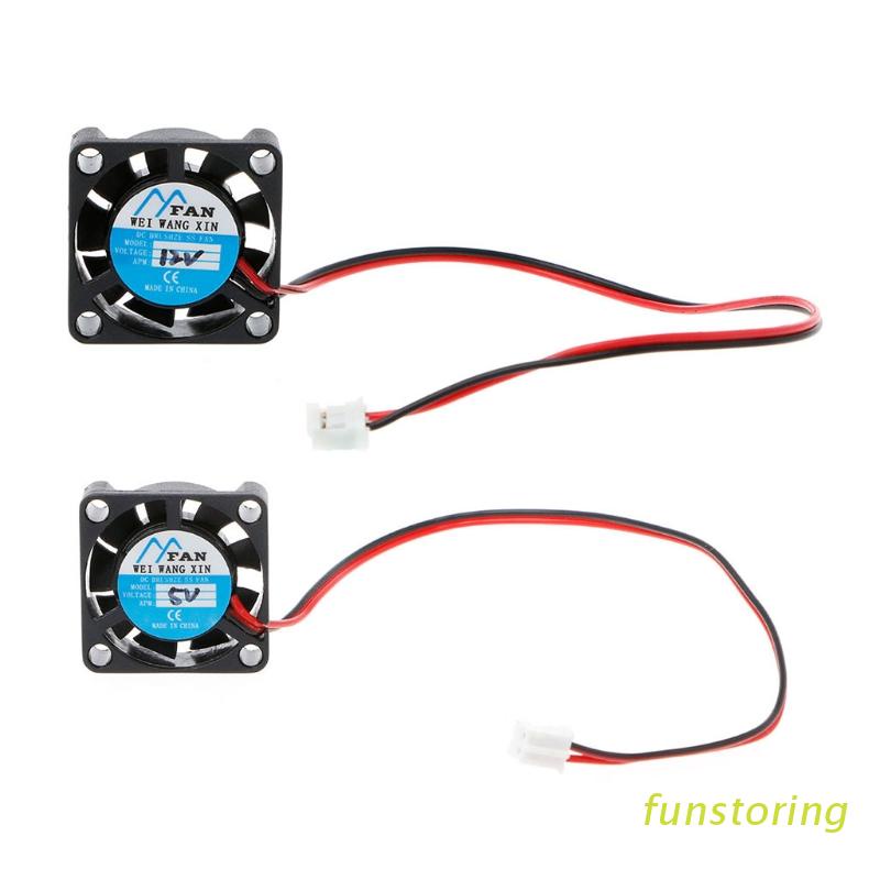 FUN 25×25×7mm DC 5V 12V 2-Pin Cooler Brushless Chipset Heatsink Mini ...