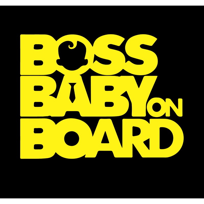 BOSS BABY ON BOARD CAR VINYL STICKER DECAL 100% WATERPROOF | Shopee ...