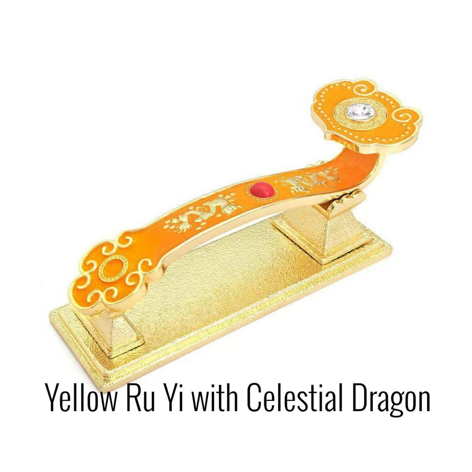 2021 BLESSED YELLOW RU YI WITH CELESTIAL DRAGON FENG SHUI BY LILLIAN ...