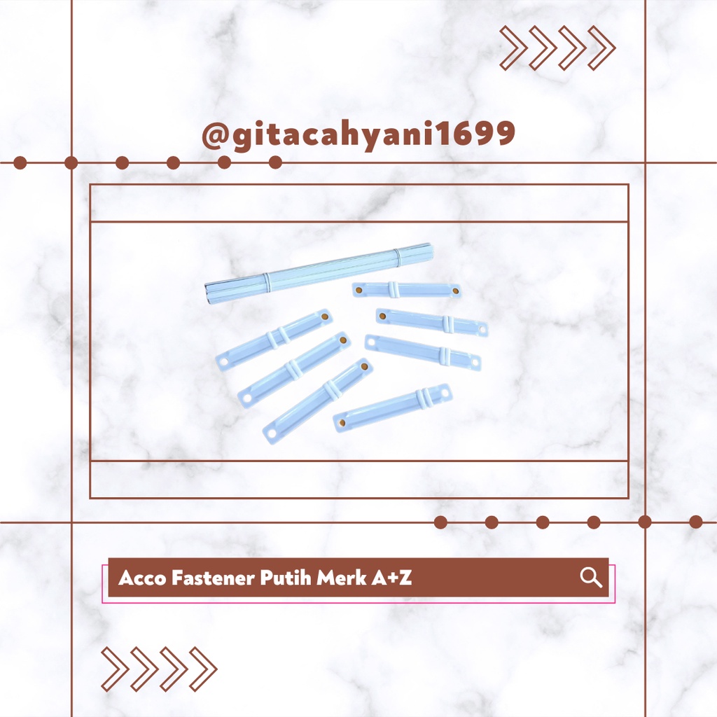 Acco White FASTENER (1 PACK Contents 50PCS) | Shopee Philippines