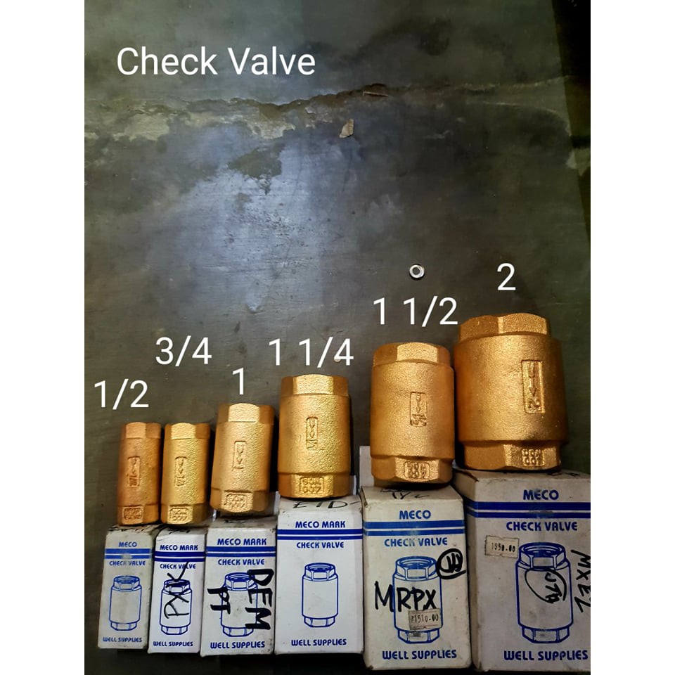 Meco CHECK VALVE 1 1/4 and 1 1/2, 2 | Shopee Philippines