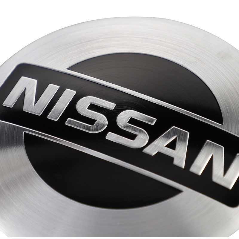 Nissan 4Pcs/set 56mm Car Wheel Hub Cap Sticker Metal Emblem Stickers ...