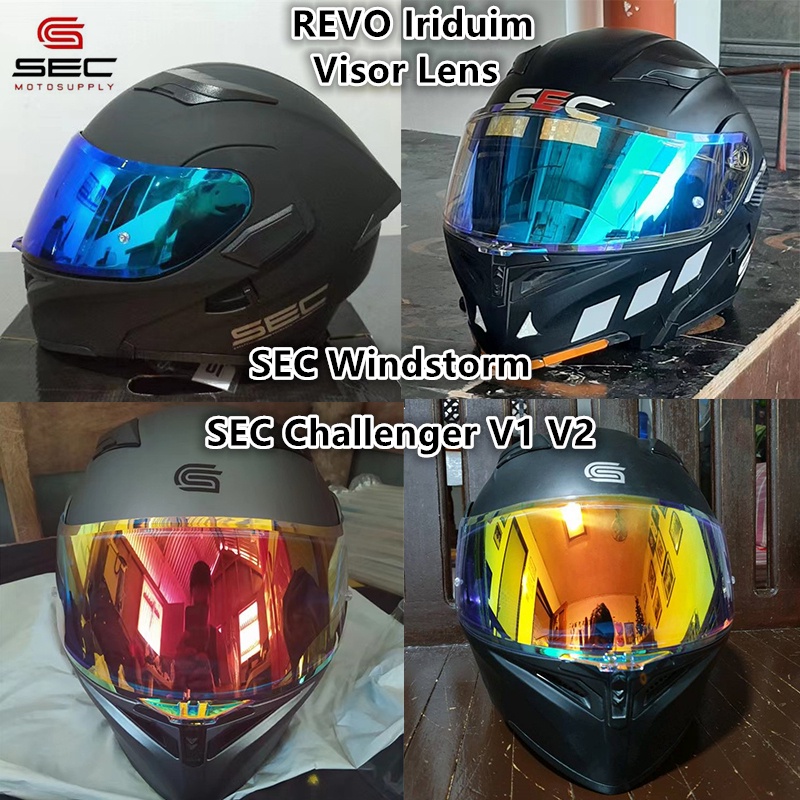 SEC Visor Lens SEC Windstorm V1 V2 V3 Visor SEC Challenger Visor ...