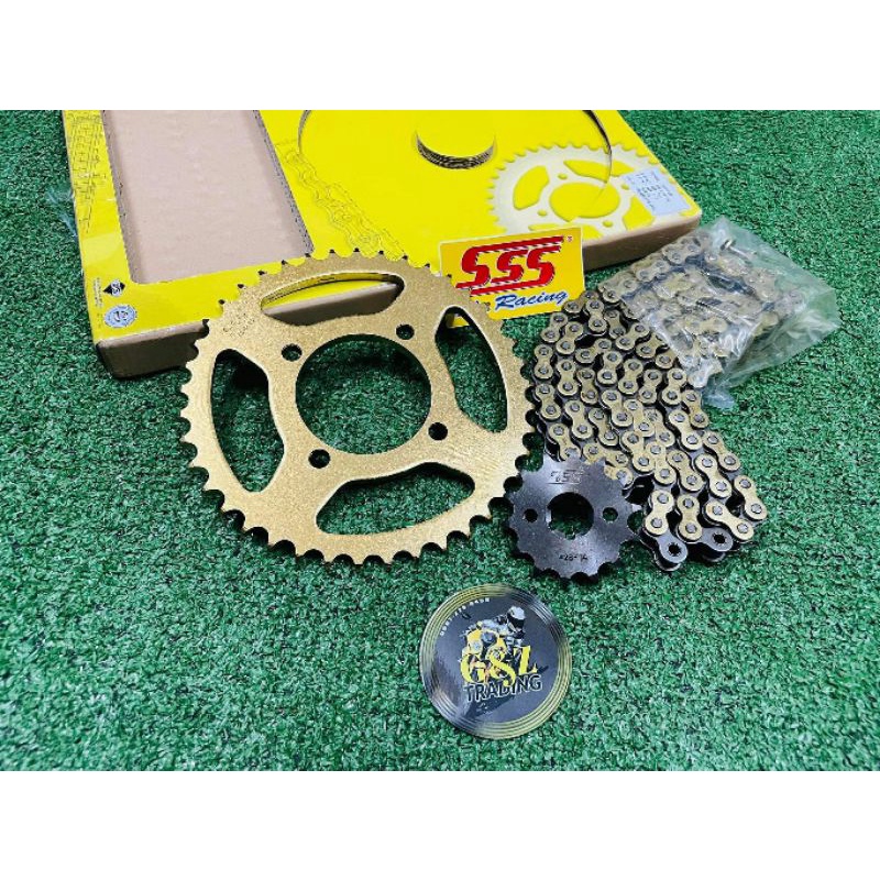 SSS Heavy Duty Gold Chainset steel for Sniper135/SniperMx135 | Shopee ...