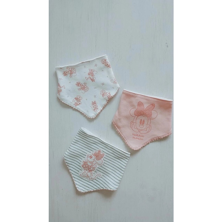 Minnie MOUSE DISNEY BIBS ORIGINAL PRIMARK (1 set Contains 3pcs ...