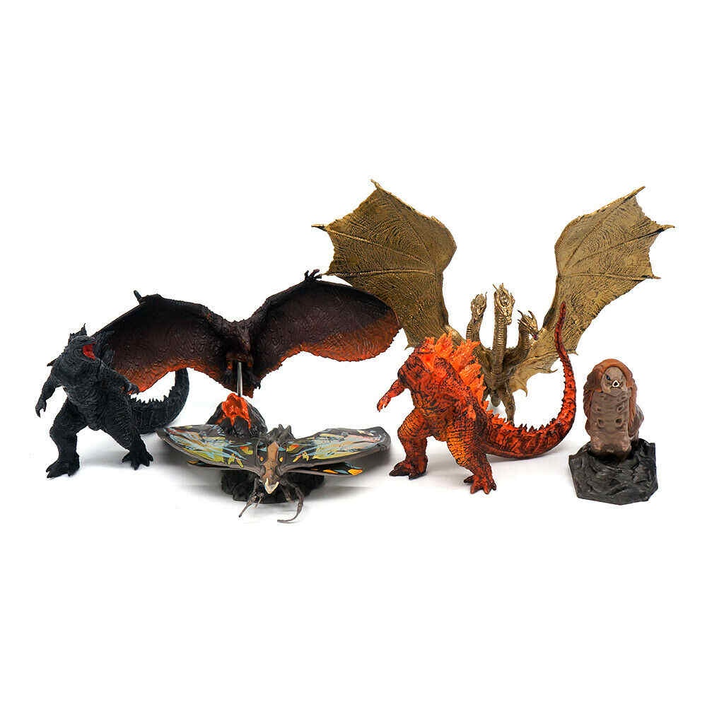 Godzilla 6pcs Pack King of Monsters 5" Toy Model Set Gift Ghidorah ...
