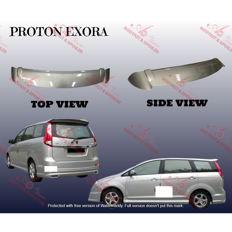 PROTON EXORA FRP REAR SPOILER WITH METALLIC COLOUR | Shopee Philippines