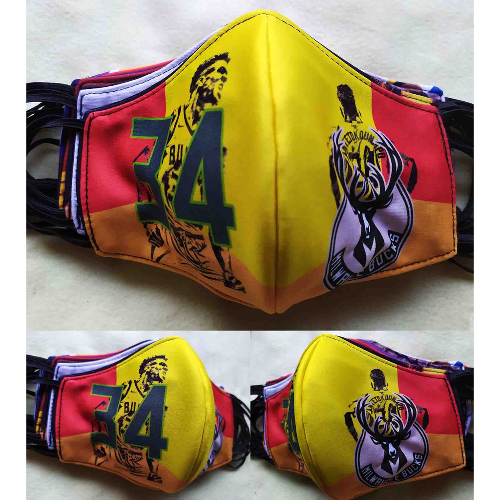 MILWAKEE BUCKS - 2 Ply Quality Washable Stylish Face Mask | Shopee ...