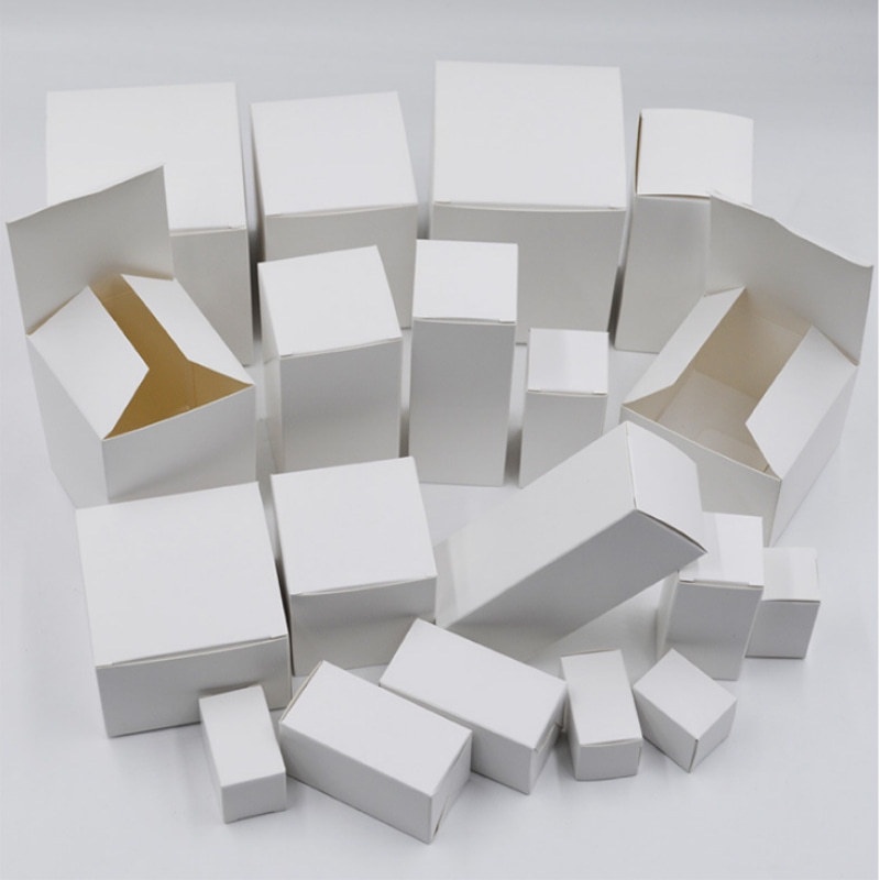 10pcs White Box White Carton Whitecard Packaging Paper Box | Shopee ...