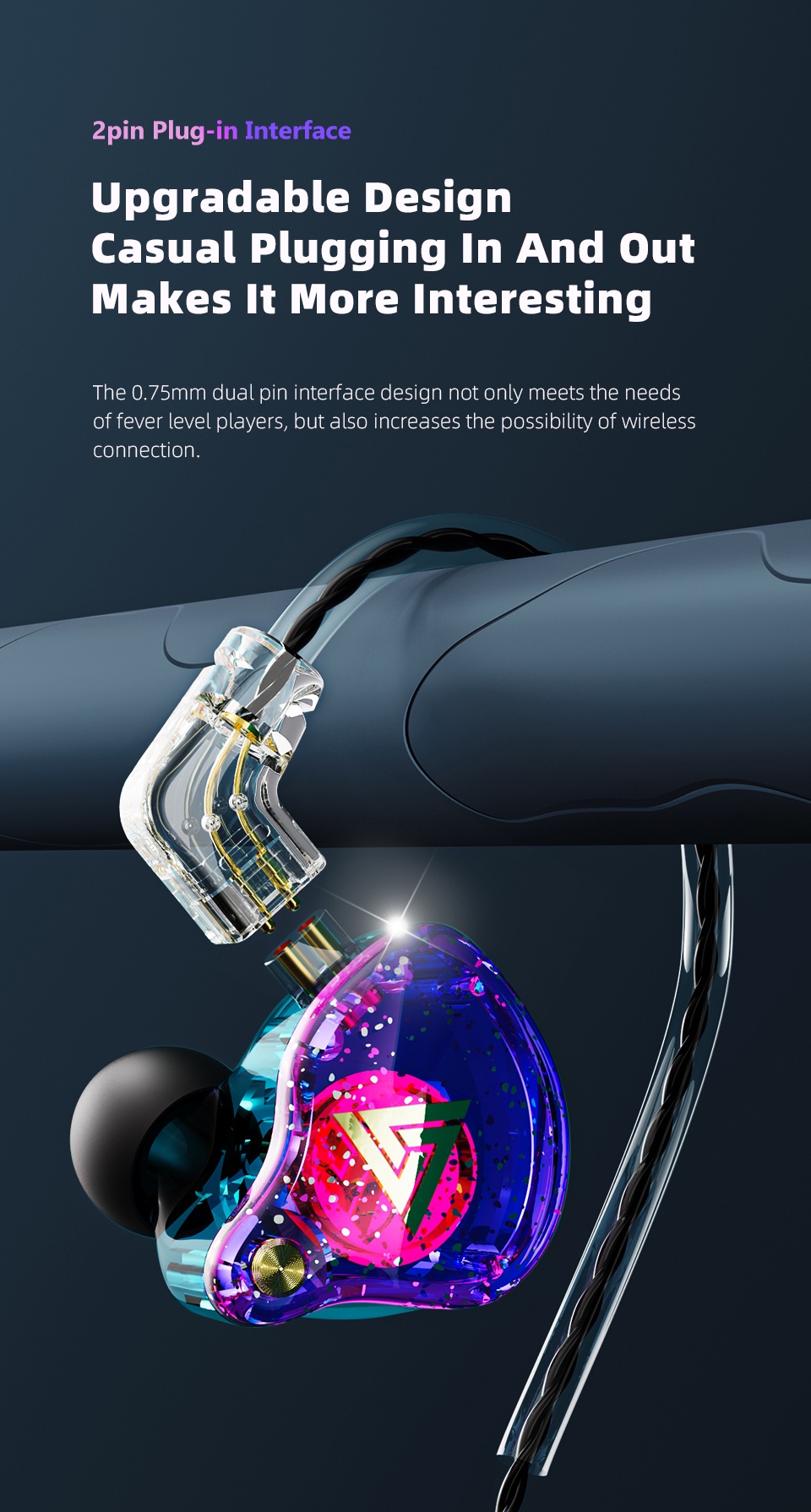 Qkz Ak6 Pro 1dd Dynamic Earphones Hi-Fi Bass Earphone Sport Noise ...