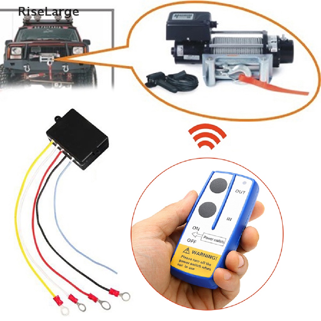 RiseLarge 12V Winch Wireless Remote Control Switch Handset Kit Fit Tool ...