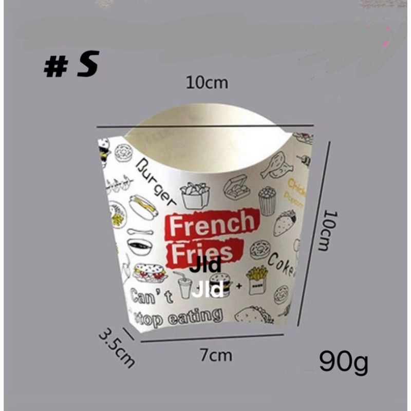 fries box container paper meal snack box | Shopee Philippines