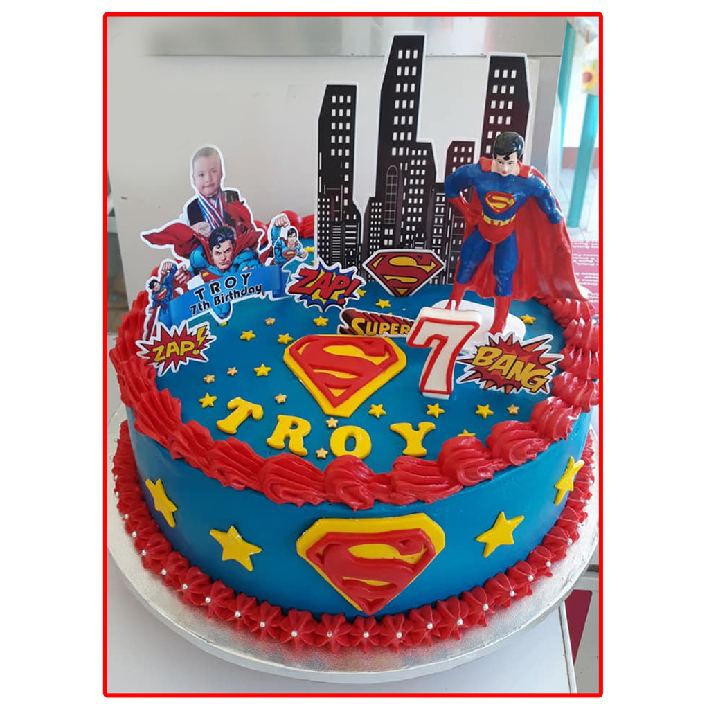 SUPERMAN Cake Topper Set | Shopee Philippines
