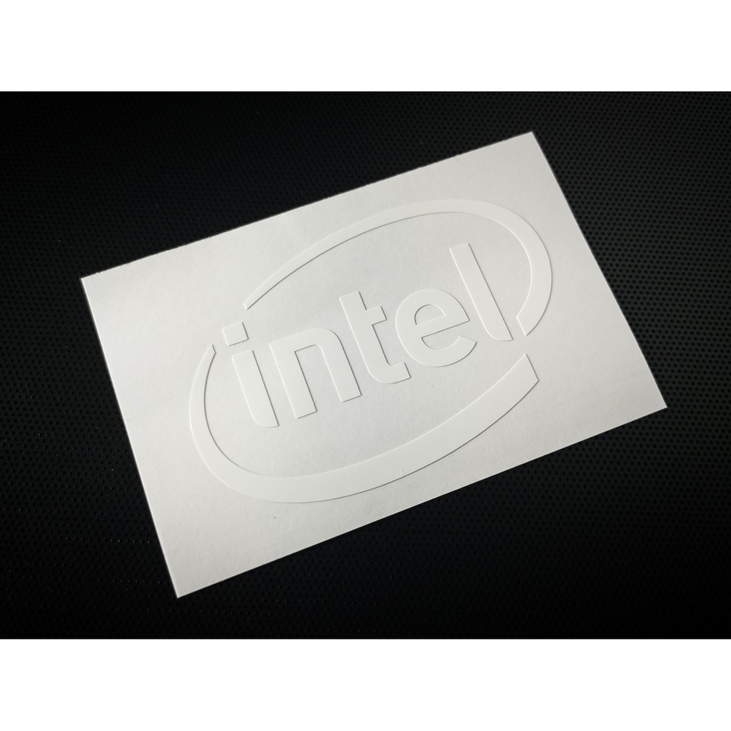 Intel logo decal / cutout vinyl sticker | Shopee Philippines