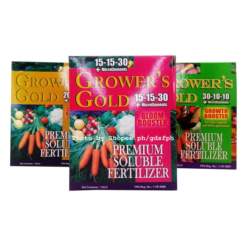 Grower's Gold 1kg with MicroElements Premium Soluble Fertilizer for ...