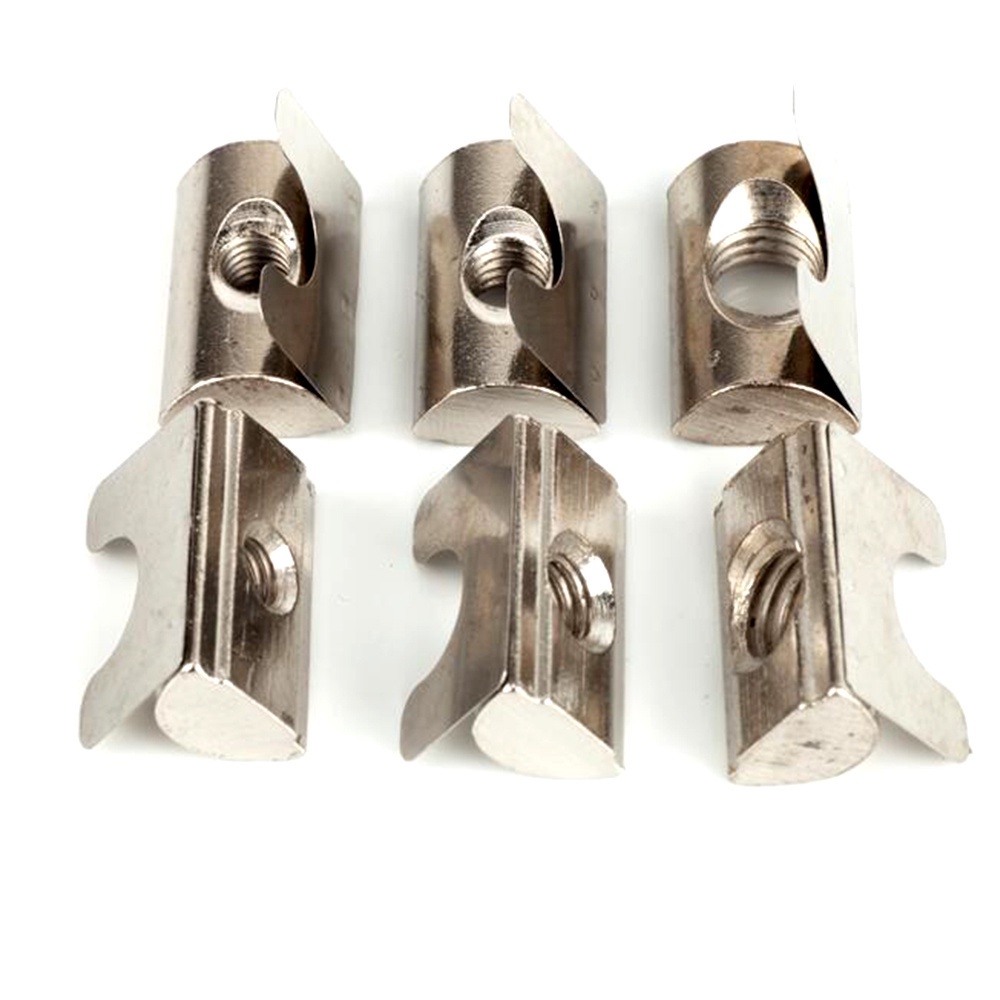 10pcs 3030 Half round nut M4 M5 M6 M8 shrapnel nut block elastic nut EU ...