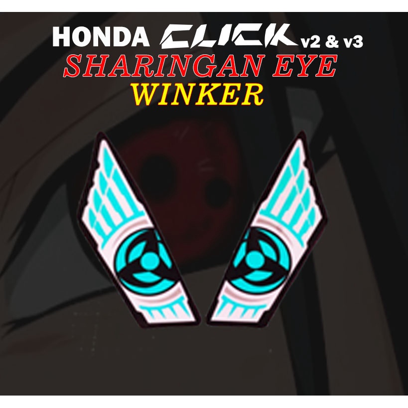 HONDA CLICK V2/V3 SHARINGAN EYE HEADLIGHT STICKER / HONDA CLICK ...
