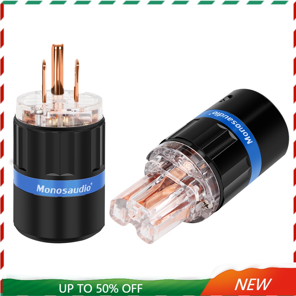 Monosaudio M105/F105 High End US Pure Copper AC Power Plug US Power ...
