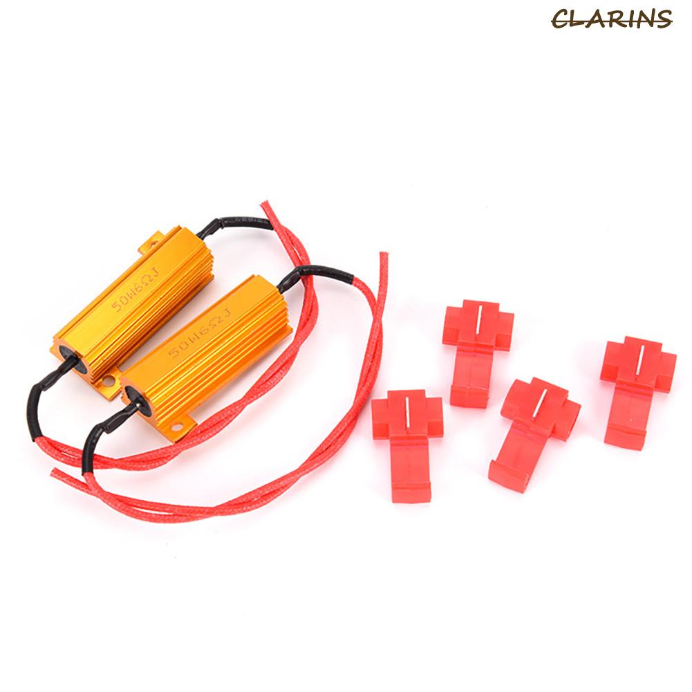 2pcs 50W 6ohm LED Car Light Resistance Load Resistors for Turn Signal ...