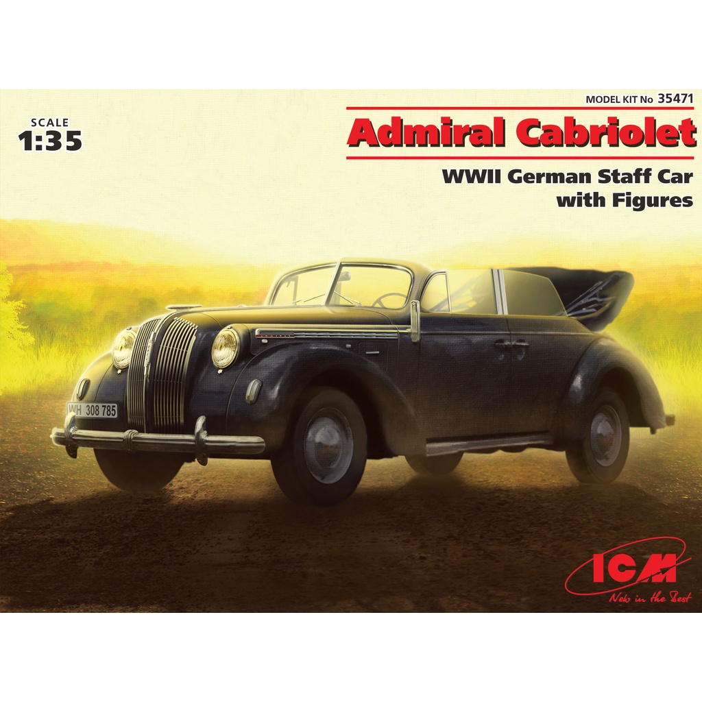 Assembled Model ICM Scale 1/35 ICM-35471 Admiral Cabriolet WWII German ...