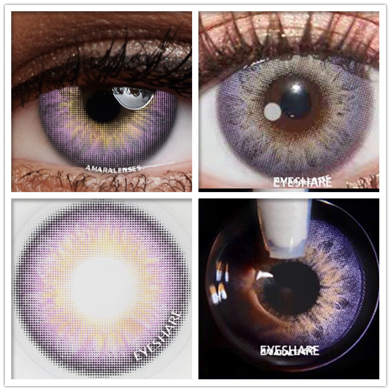 EYESHARE Contact Lenses for Eyes 2 Pcs Blackspot Seires Colored Lens ...