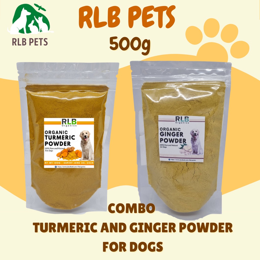 500 grams Turmeric Powder for Dogs and 500 grams Ginger Powder for Dogs ...