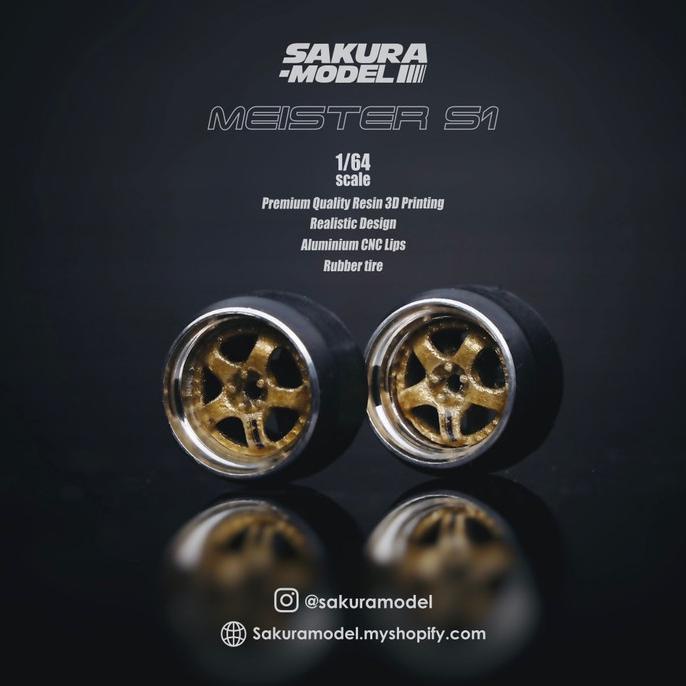 1/64 Custom Wheels Sakura model Work Meister | Shopee Philippines