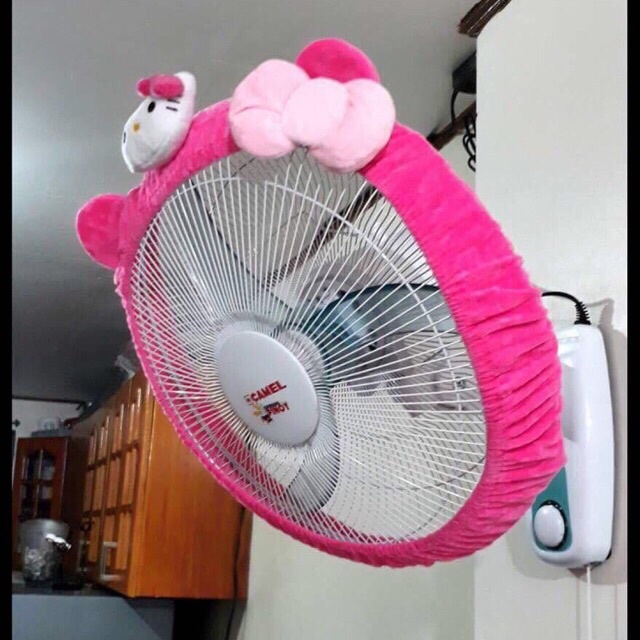 TF Hello kitty fan Lace Cute Cartoon Fan cover Electric Fan lace ...